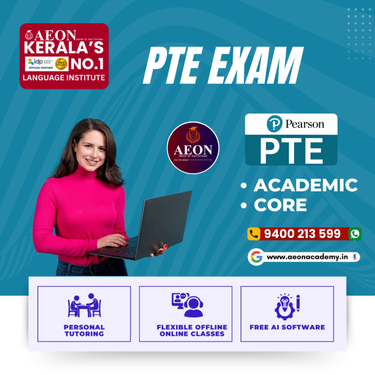 Best PTE coaching centre in Kerala - Aeon Academy